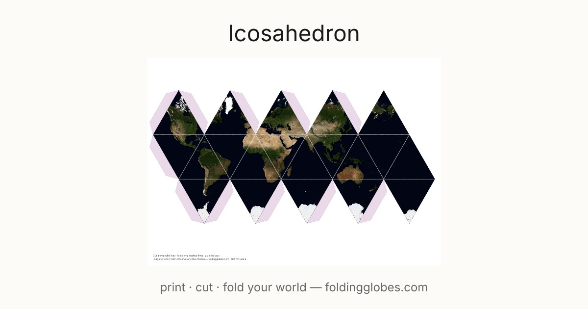Paper Globe Shapes — 10 Printable Fold Patterns (PDF)